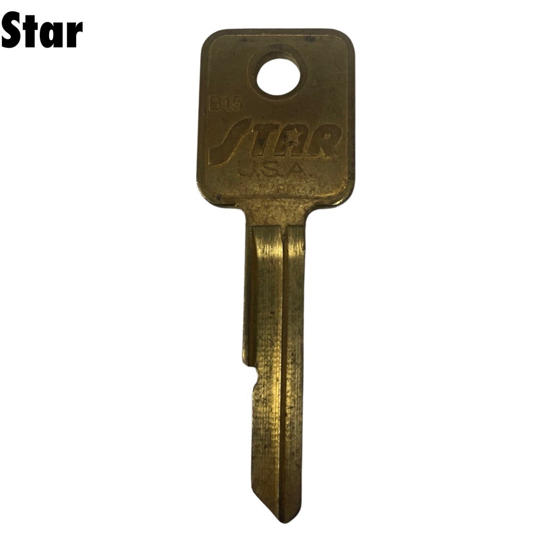 Star B-15 Mechanical Key Blank GM - ADL Hardware