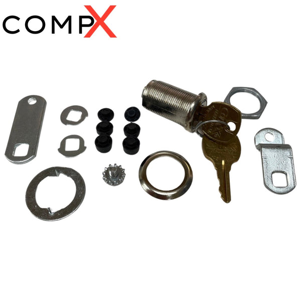 CompX National Cam Lock C8073-C413A-14A Bright Nickle Disc Tumbler New ...