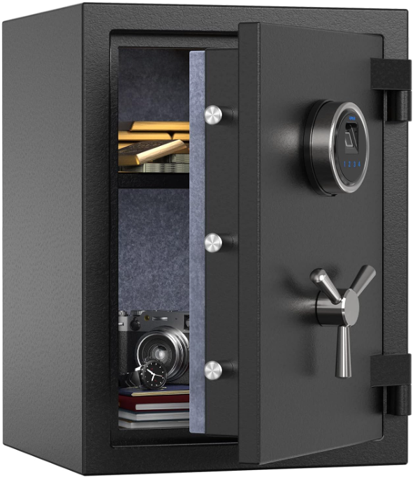 RPNB Deluxe Biometric Fireproof Safe Box, Digital Fingerprint Fireproo ...